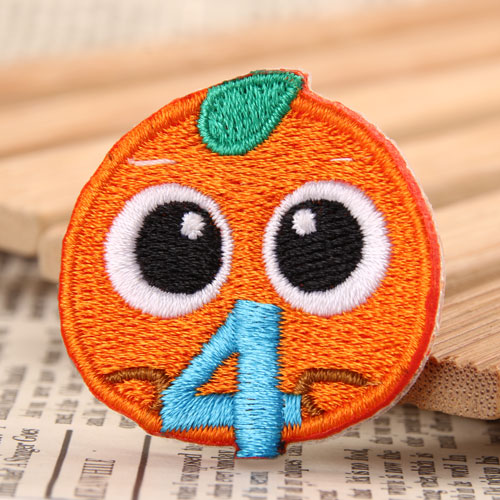 Embroidered Patches | Orange Custom Embroidered Patches | Lowest 40% off
